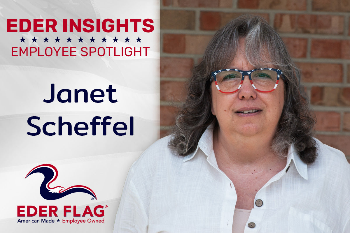Eder Insights: Employee Spotlight for Janet Scheffel – Eder Flag