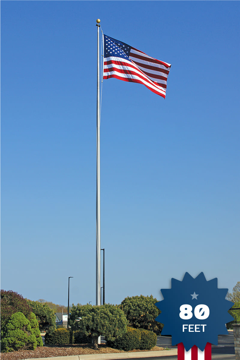 80ft Flagpoles – Eder Flag